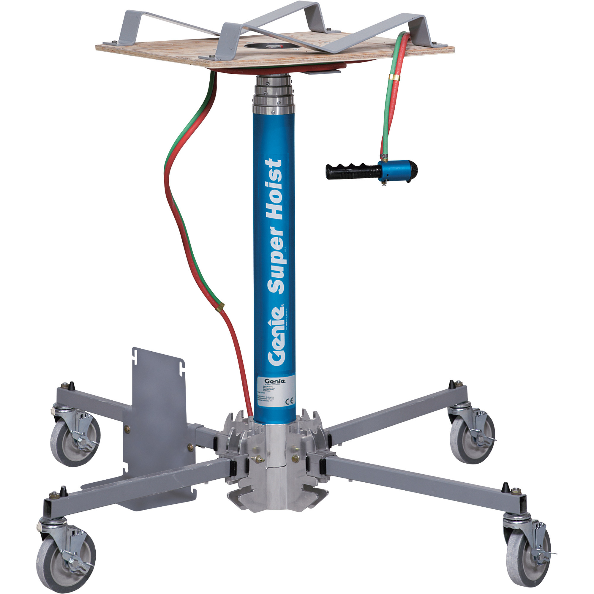 Genie Super Hoist Co2 Powered Material Lift 12ft 5 1 2in Lift 300 Lb
